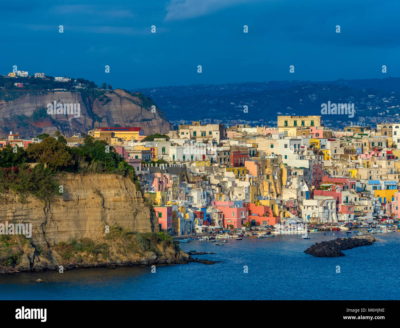 Harbor on Procida Island, Italy Stock Photo - Alamy