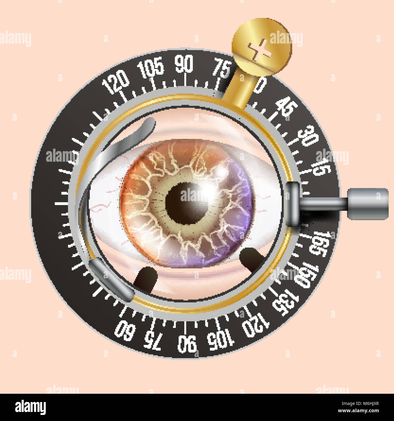 Eye Test Banner Vector. Trail Frame. Diagnostic Equipment. Optometrist ...