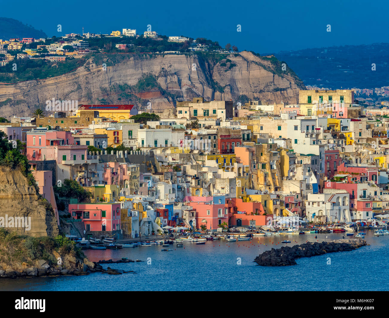 Harbor on Procida Island, Italy Stock Photo - Alamy