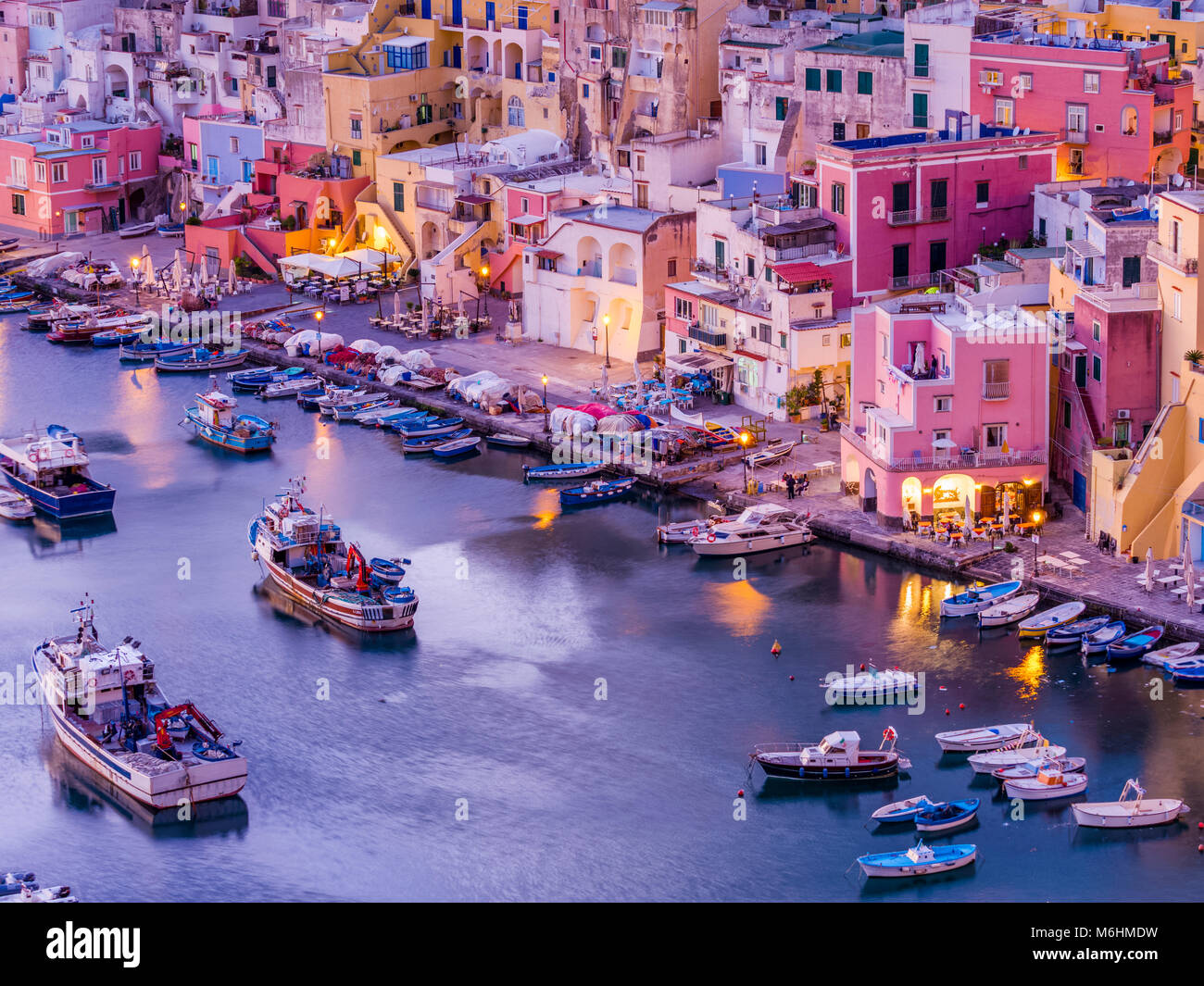 Harbor on Procida Island, Italy Stock Photo - Alamy