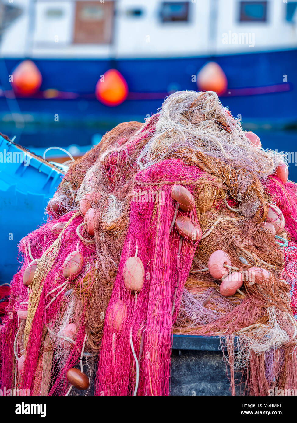 Fishing nets on Procida Island, Italy Stock Photo - Alamy