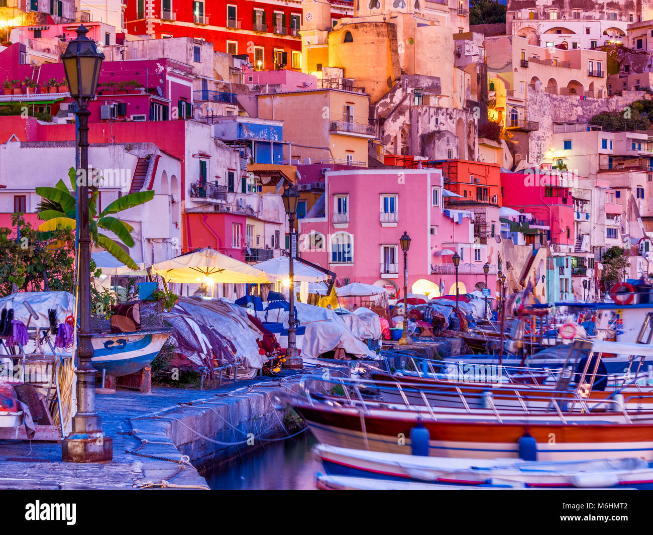 Harbor on Procida Island, Italy Stock Photo - Alamy