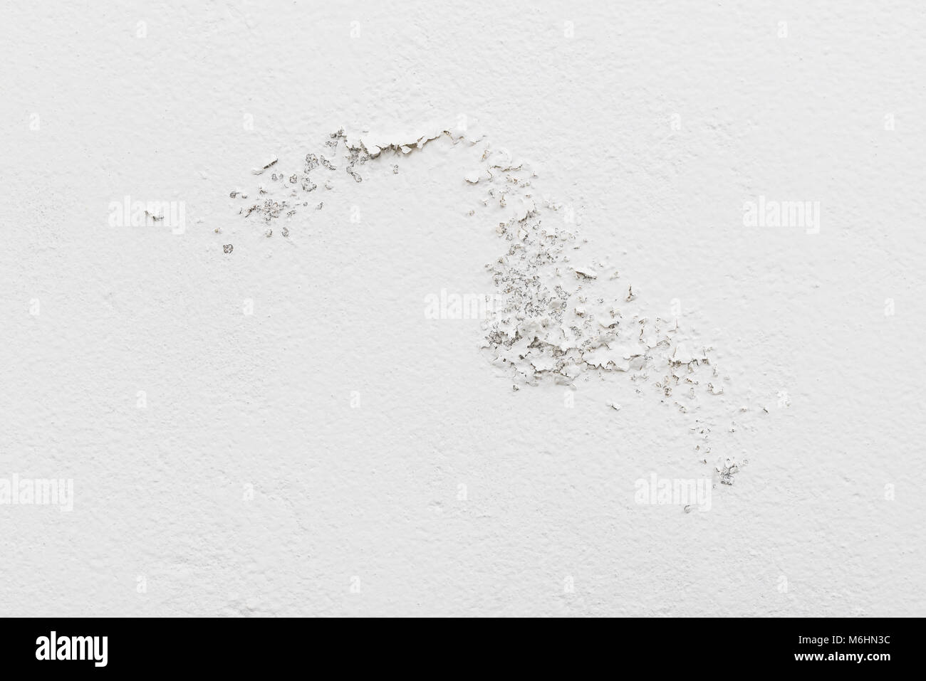 Moisture damaged white wall texture Stock Photo - Alamy