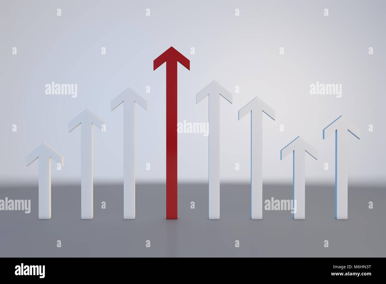 Financial Business Investment, Arrows Representing Success, Market ...