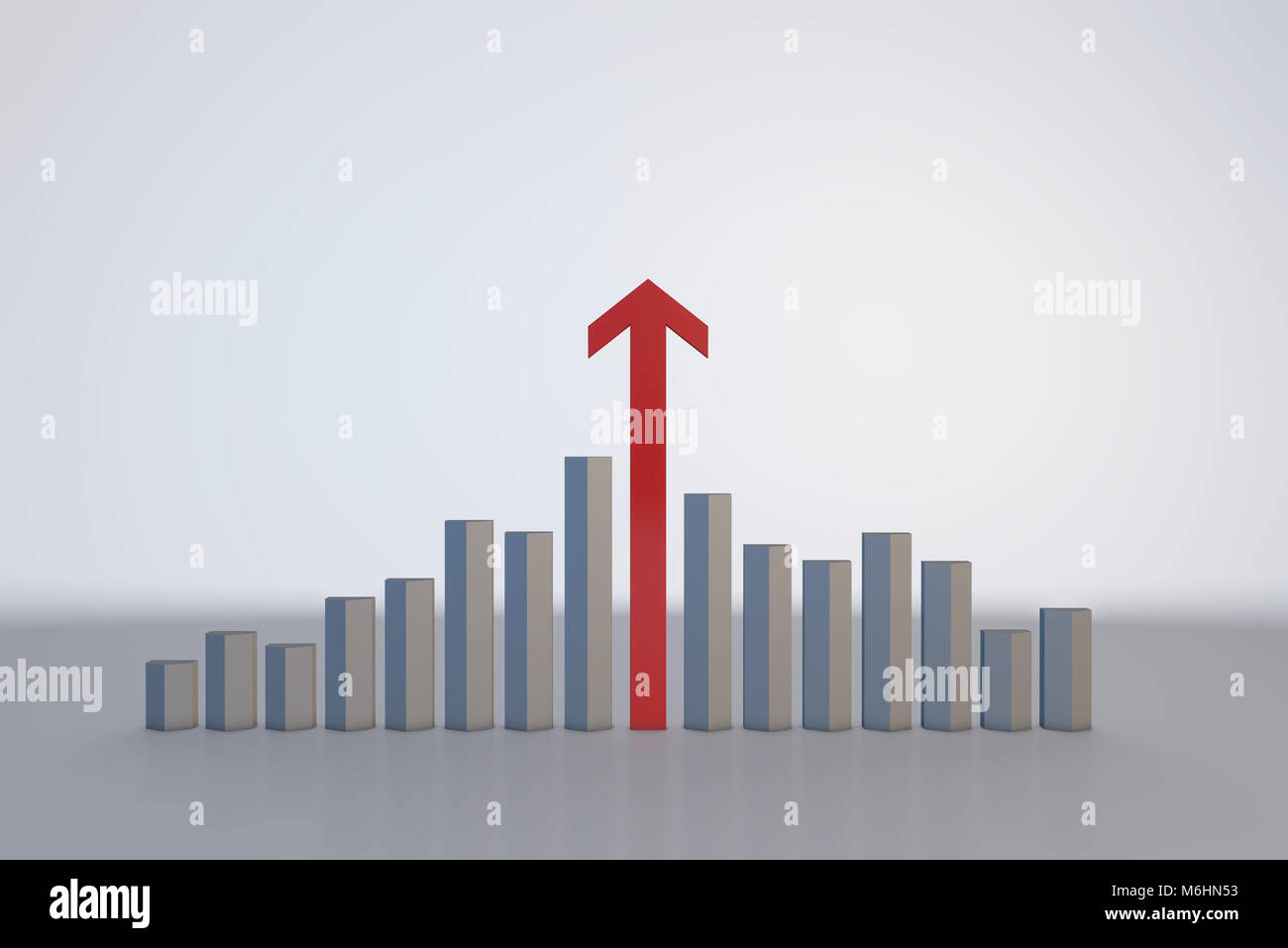Financial Business Investment, Arrows Representing Success, Market ...