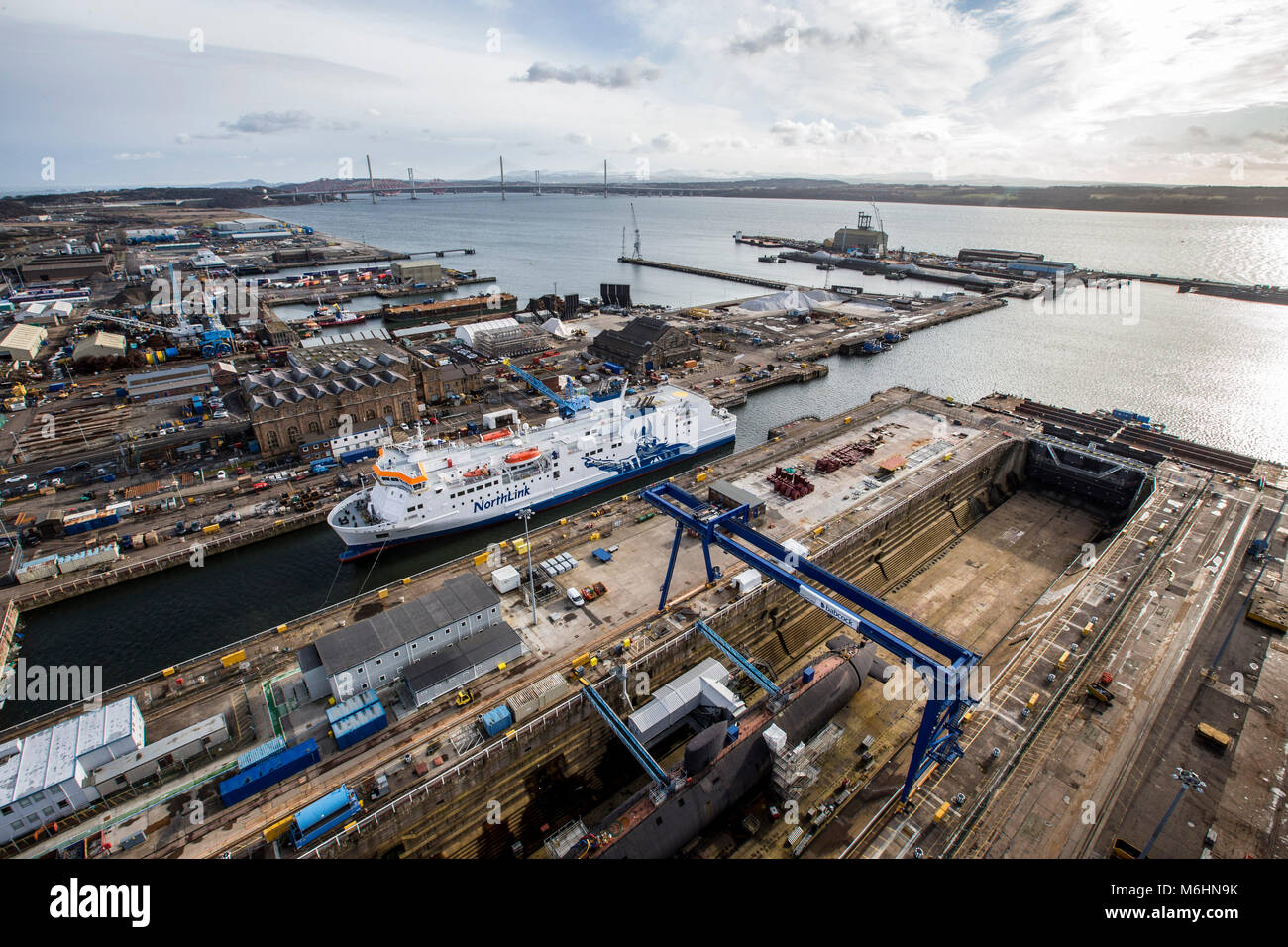 Rosyth dockyard aerial hi-res stock photography and images - Alamy
