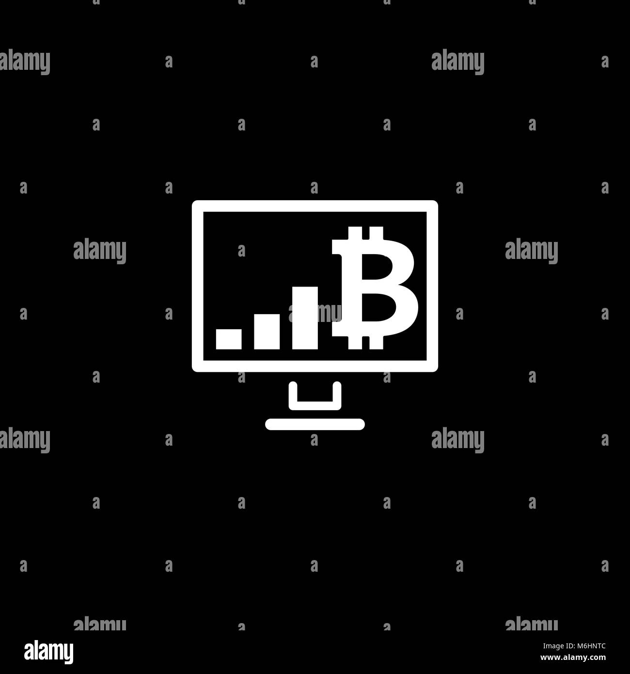 Bitcoin Growing Chart Icon Stock Vector Image & Art - Alamy