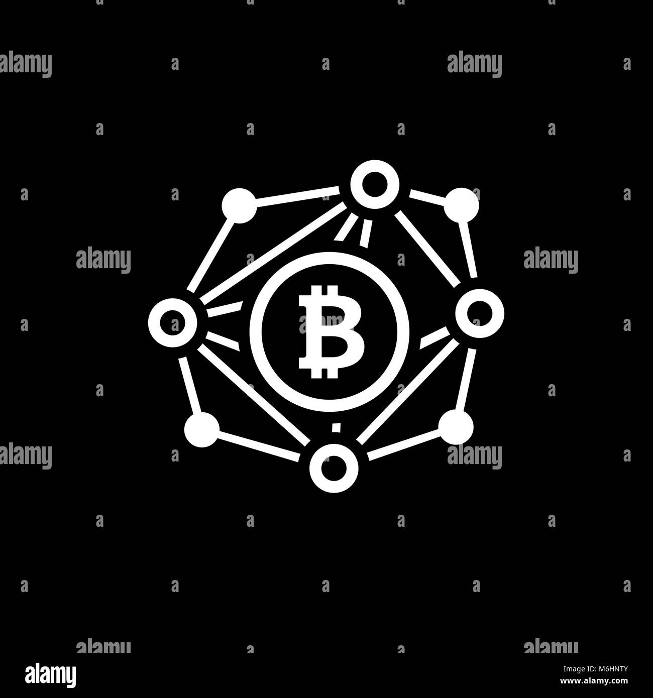 Blockchain Network Icon Stock Vector Image & Art - Alamy