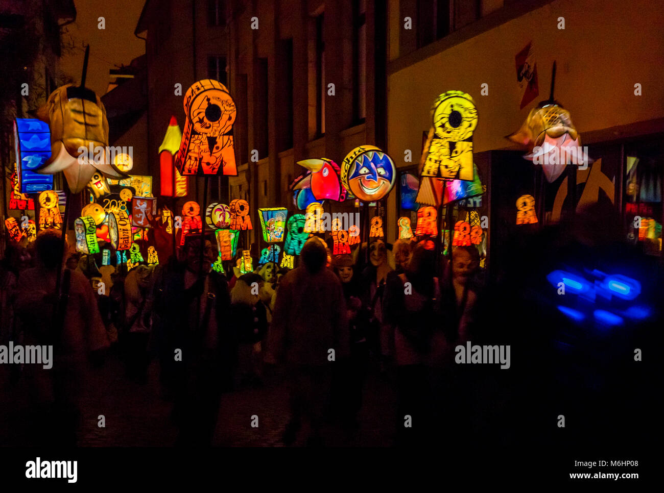 Morgestraich, carnival procession at night, Basler Fasnacht, Carnival ...