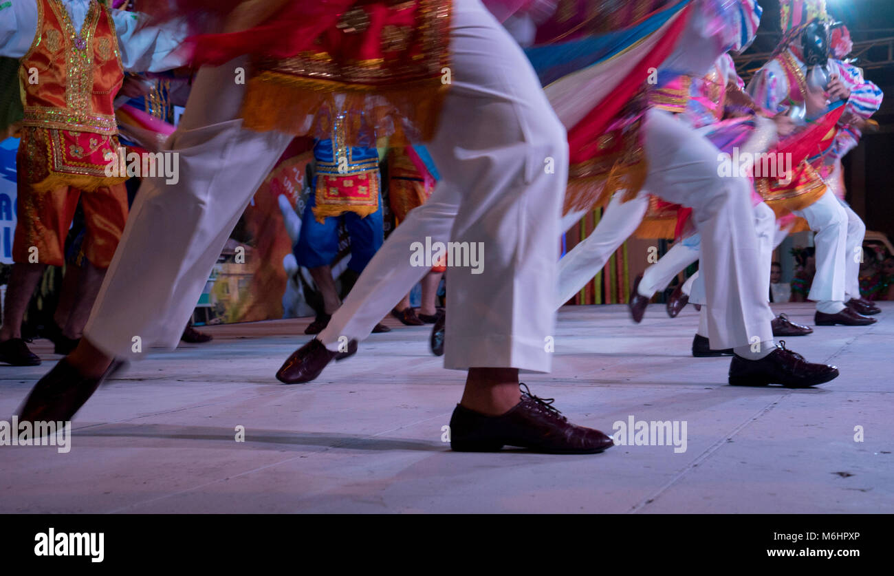 Dancers in costumes performing traditional folk dances in Granada ...