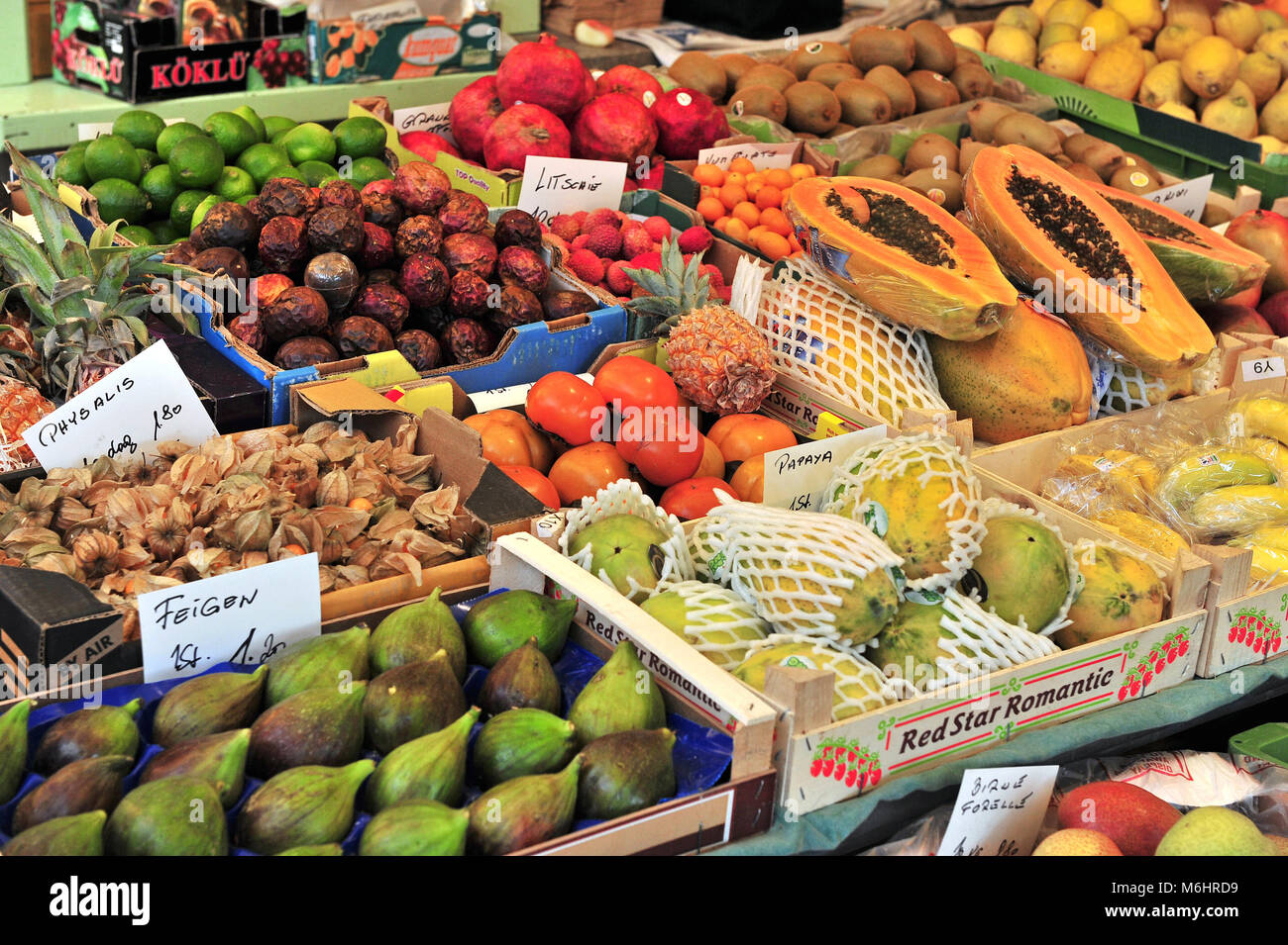 Tropical fruits 1 Stock Photo - Alamy