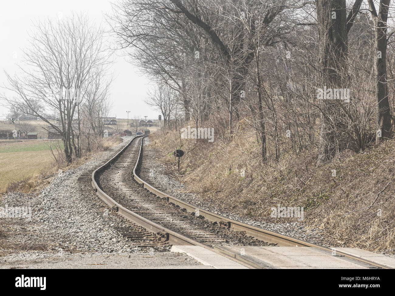 Lonely rail track hi-res stock photography and images - Alamy