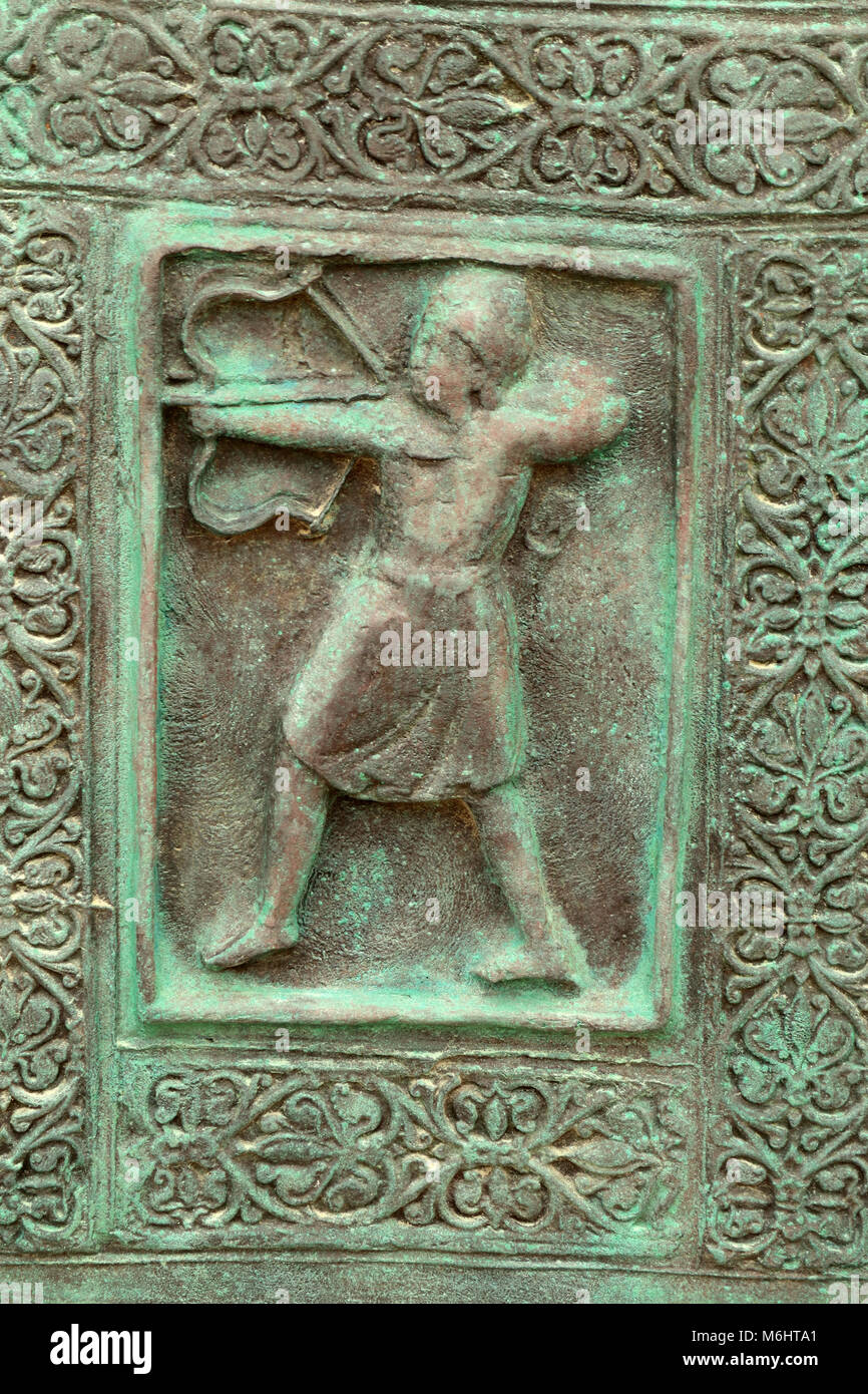 Relief in metal Stock Photo - Alamy