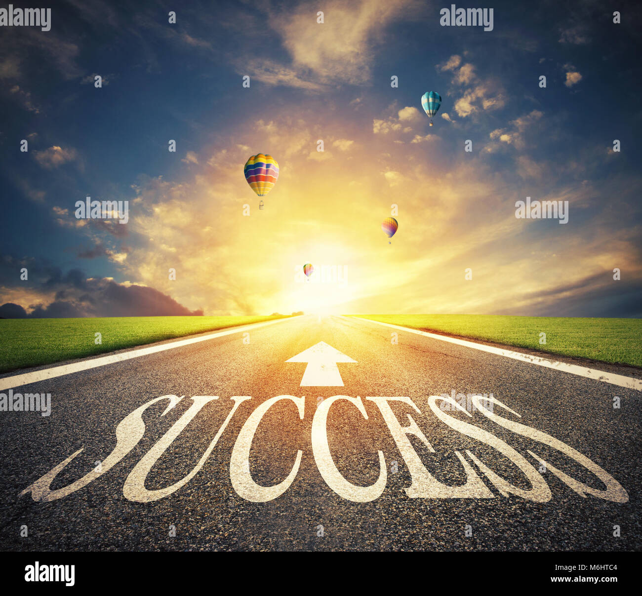 Road of the success. The way for new business opportunities Stock Photo ...