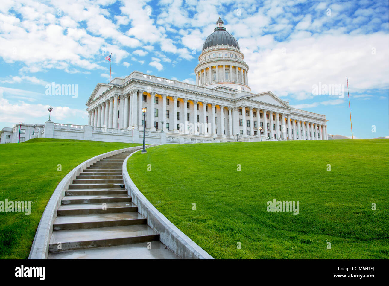 Unique view of the Capital building in Salt Lake City Utah Stock Photo ...