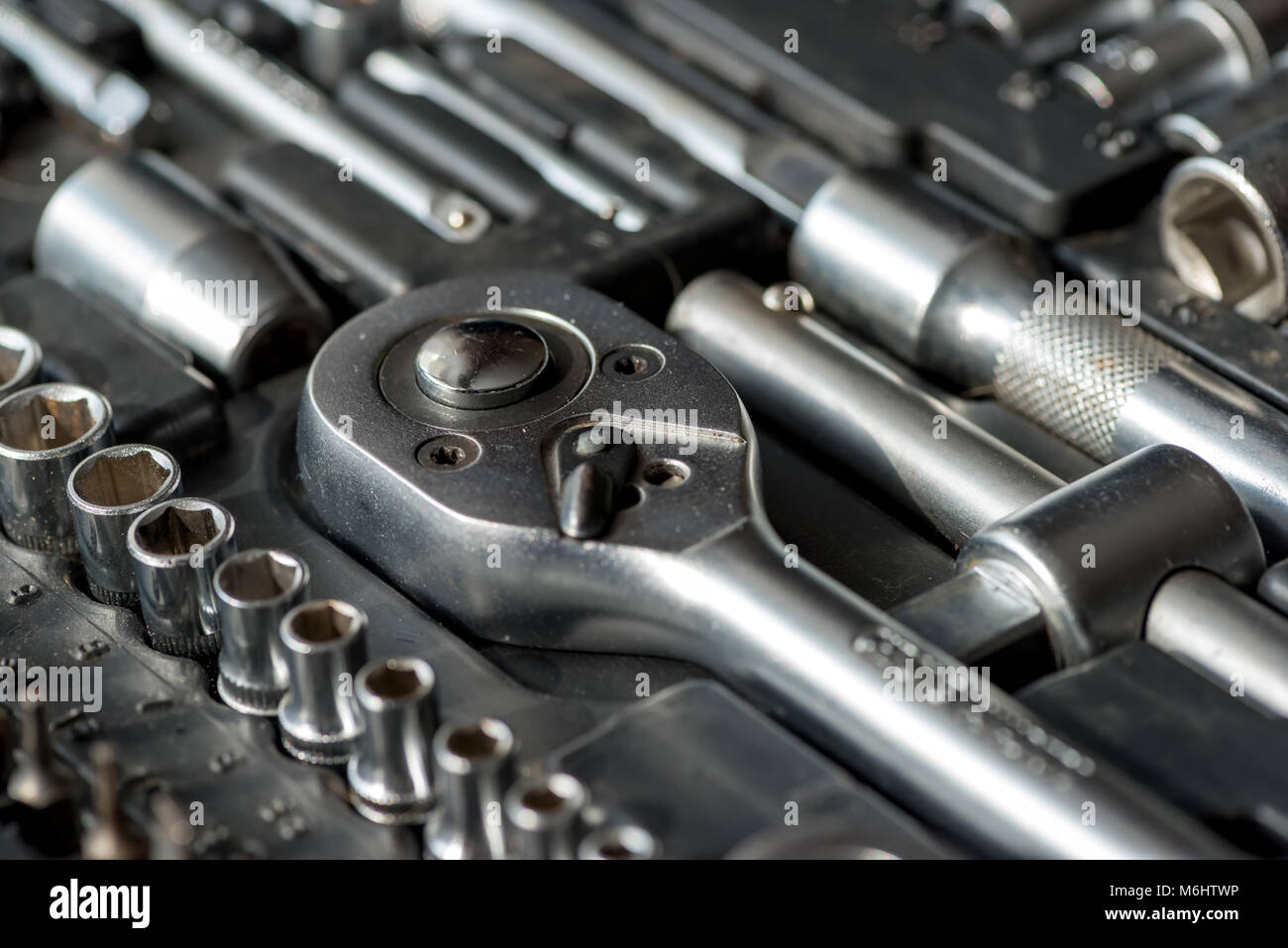 Set metal tools car hi-res stock photography and images - Alamy