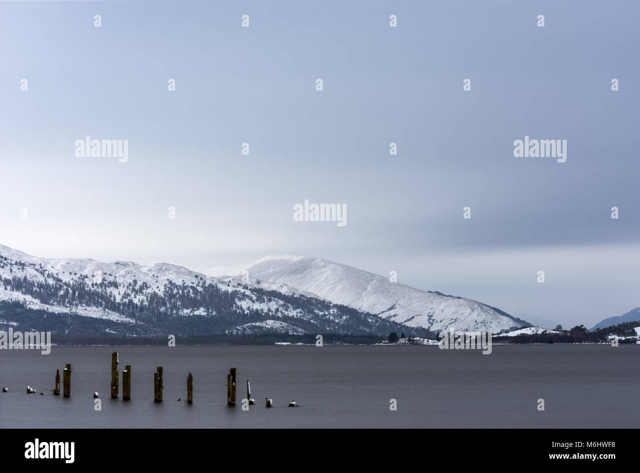 heavy snow in Scotland Stock Photo - Alamy