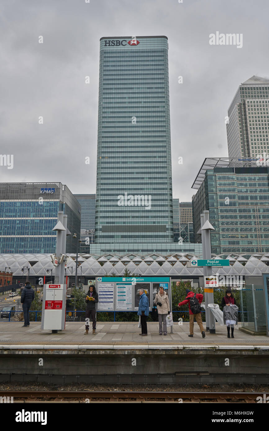 Poplar dlr docklands light railway hi-res stock photography and images ...
