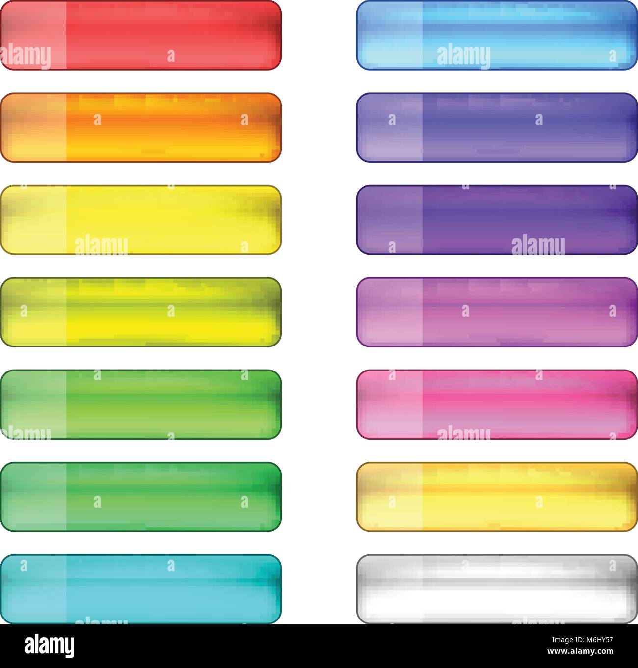 vector web buttons set Stock Vector Image & Art - Alamy