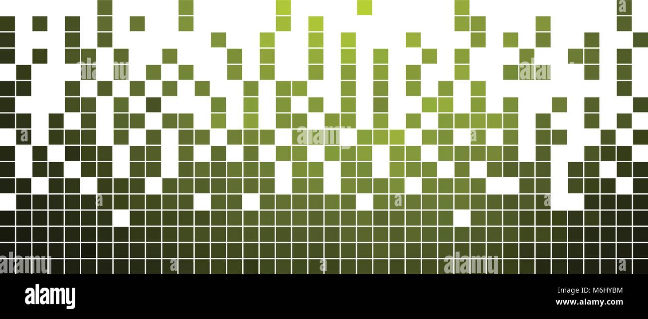 abstract vector square pixel mosaic background - green Stock Vector ...