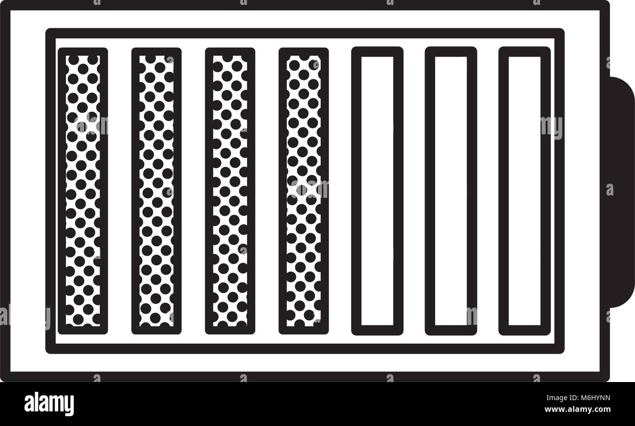 filling texture battery power technology with level charge Stock Vector ...