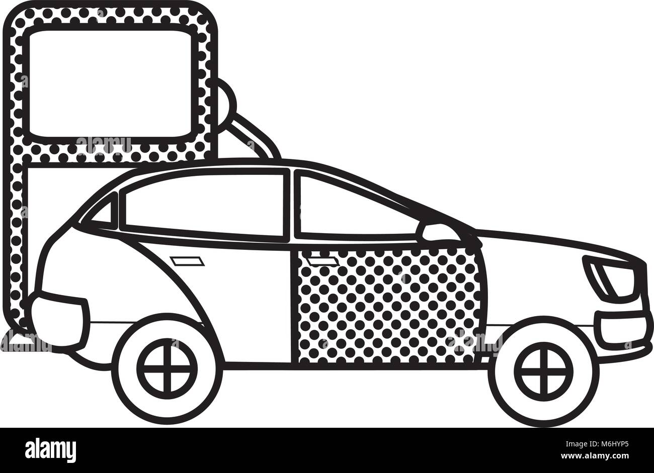 Luxury vehicle gas station Stock Vector Images - Alamy