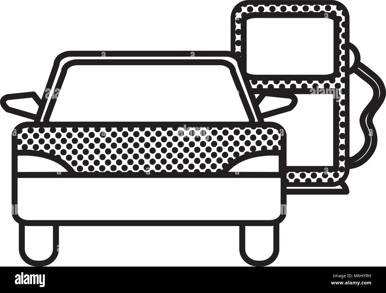 filling texture vehicle transport in the gas station fuel Stock Vector ...