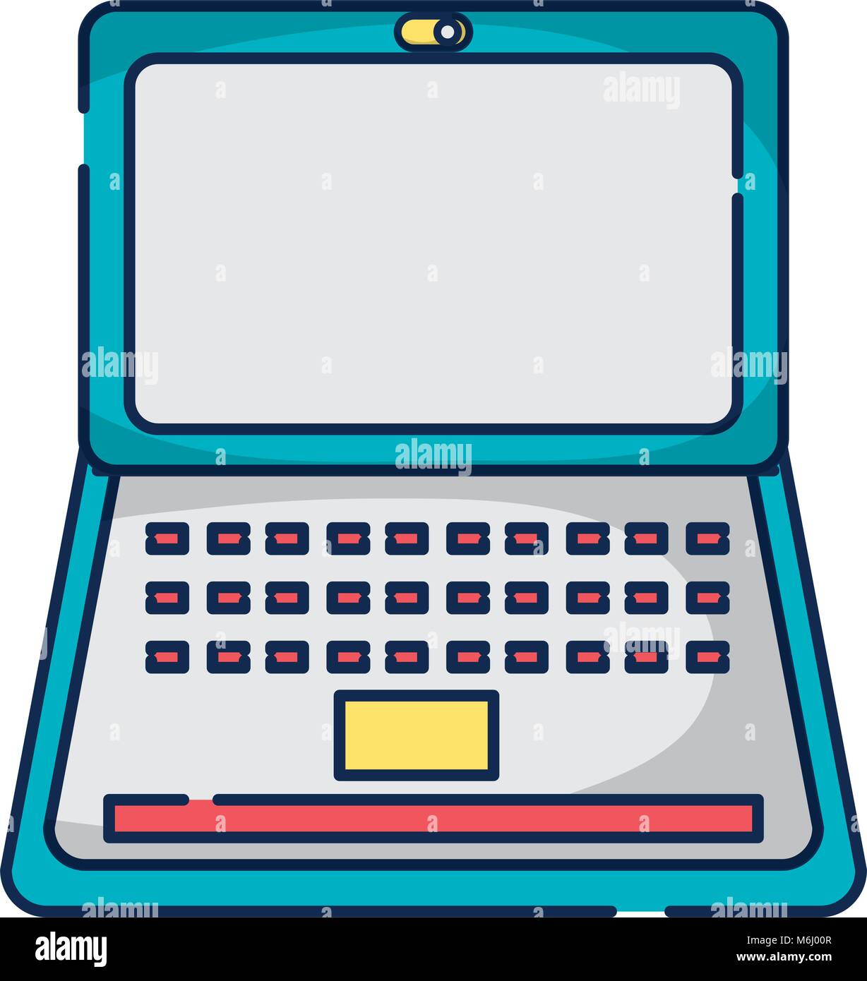 electronic laptop technology to business service Stock Vector Image ...