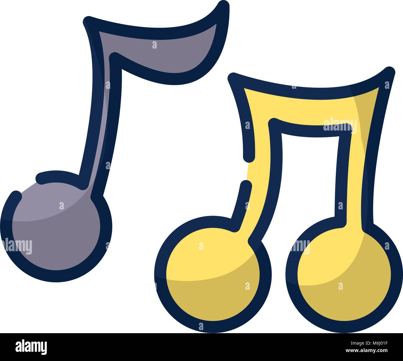 music notes tone with sound rhythm Stock Vector Image & Art - Alamy