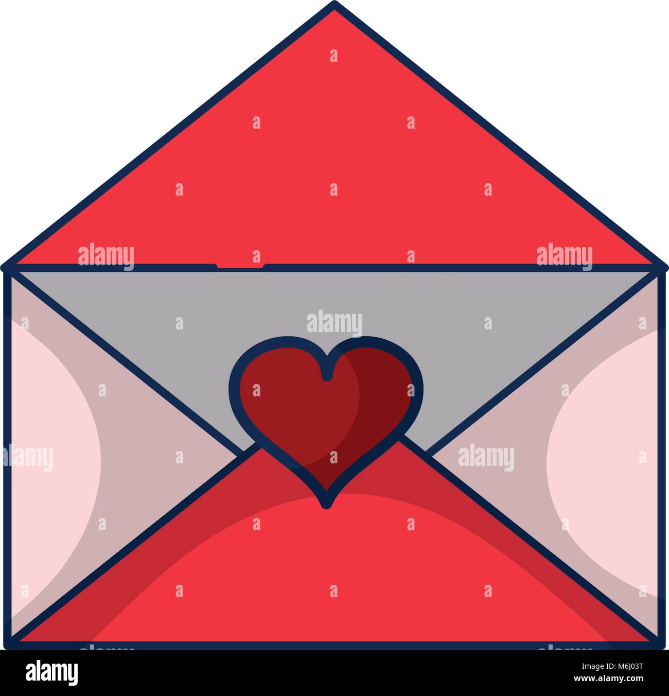 open love letter with romantic message Stock Vector Image & Art - Alamy