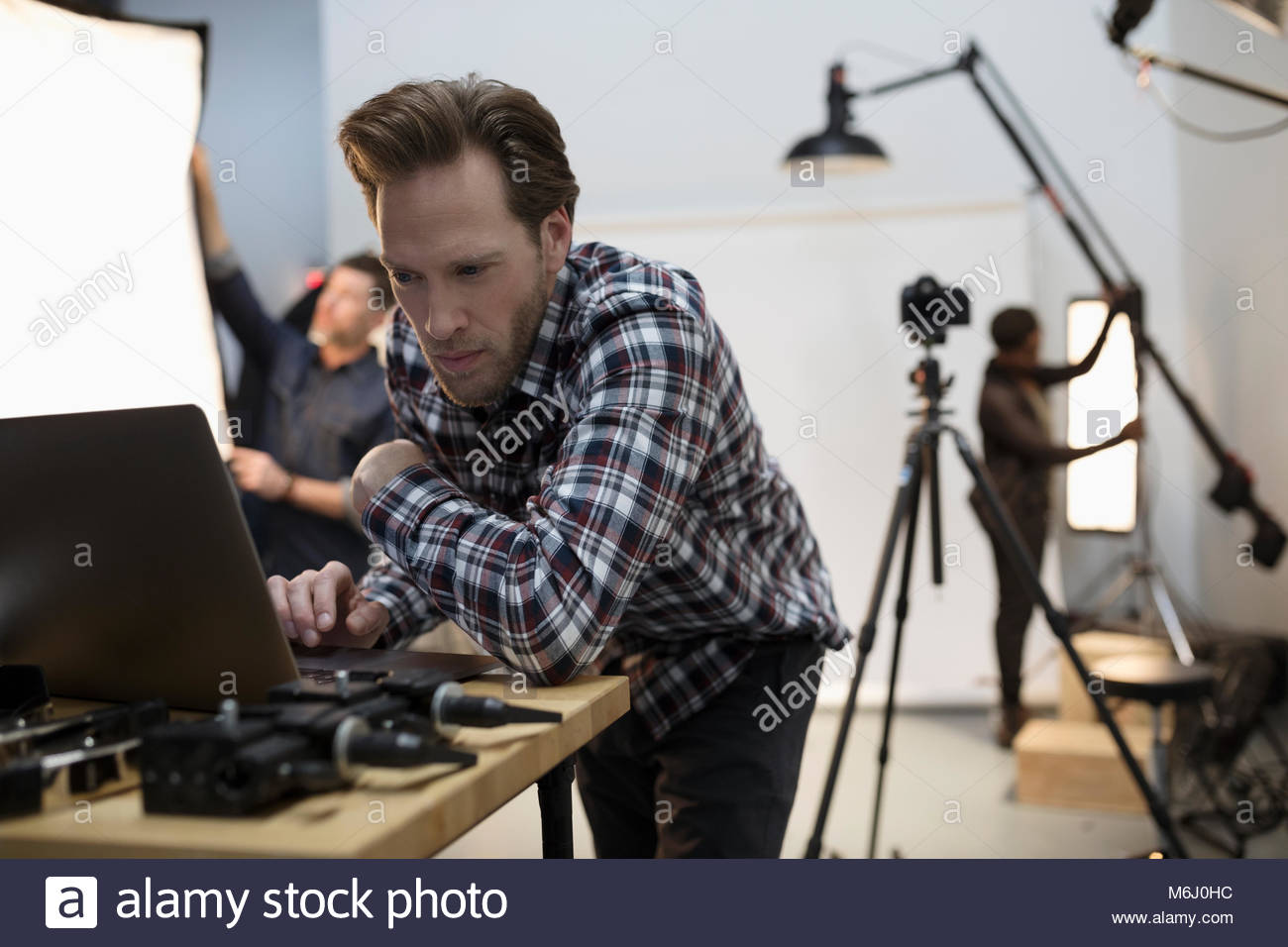 Laptop production hi-res stock photography and images - Alamy