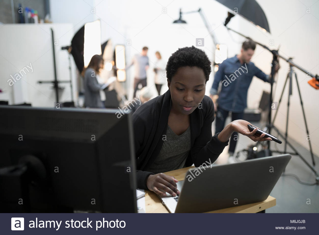 Laptop production hi-res stock photography and images - Alamy