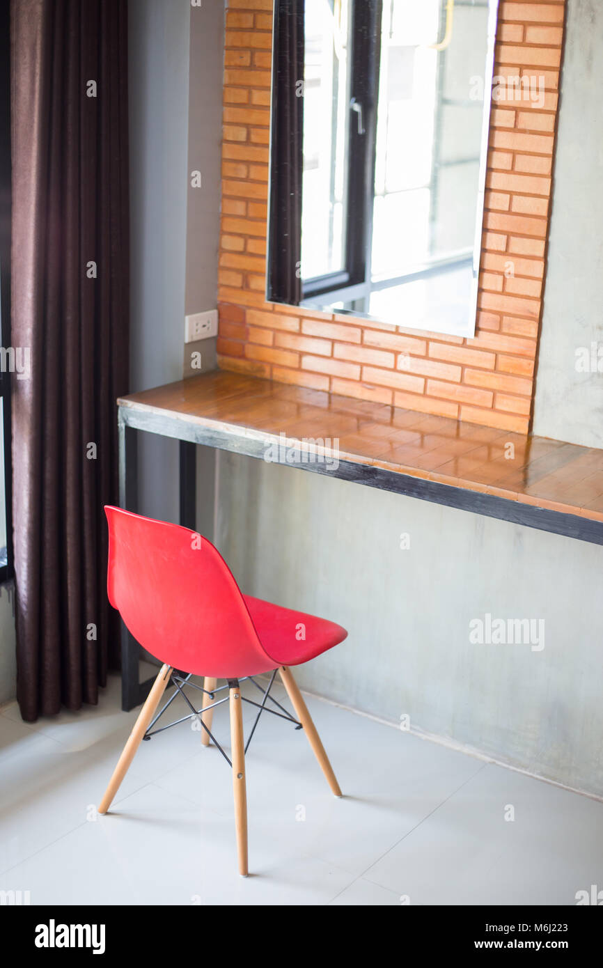 Modern red chair hi-res stock photography and images - Alamy