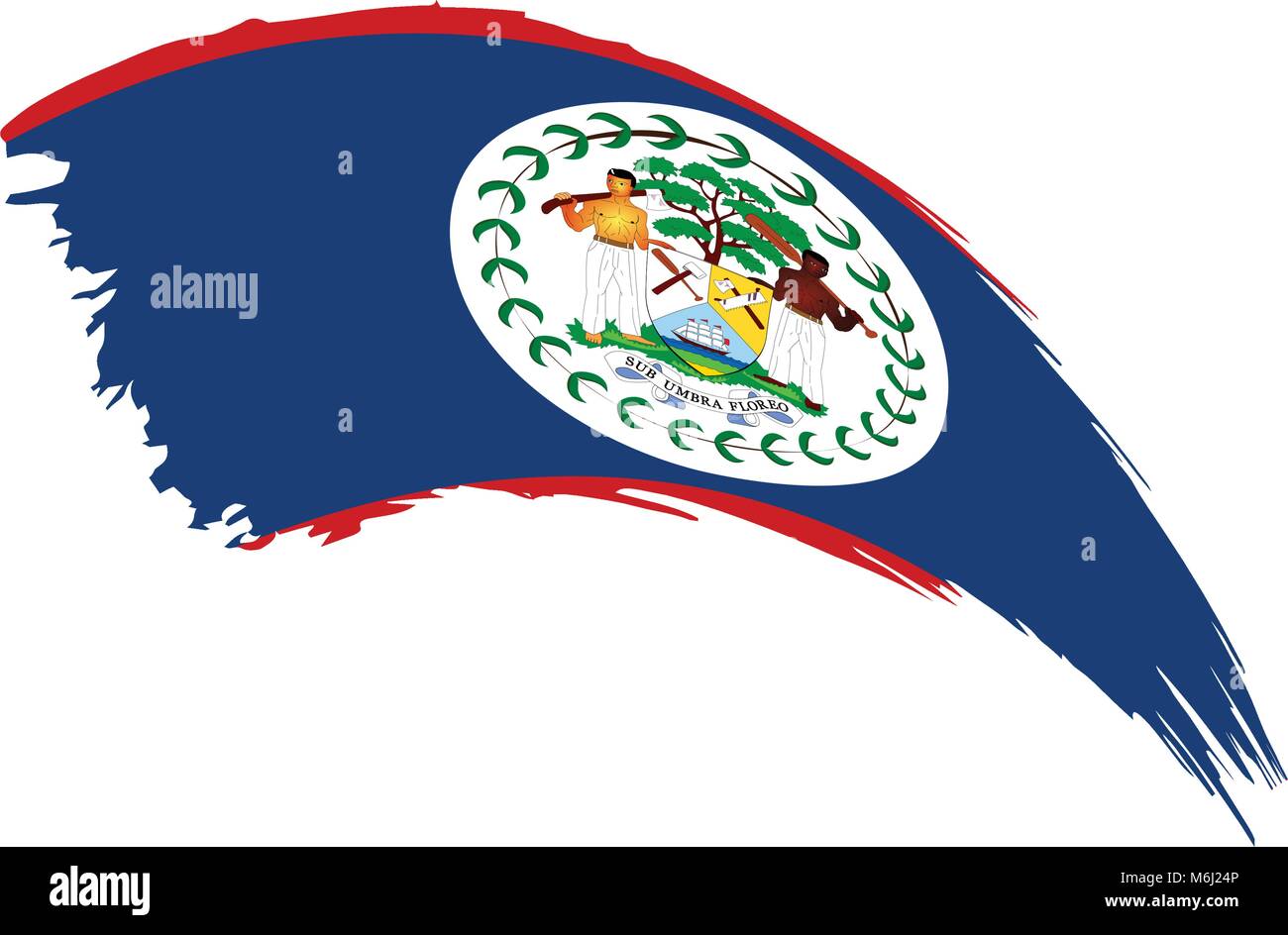 Belize flag, vector illustration Stock Vector Image & Art - Alamy