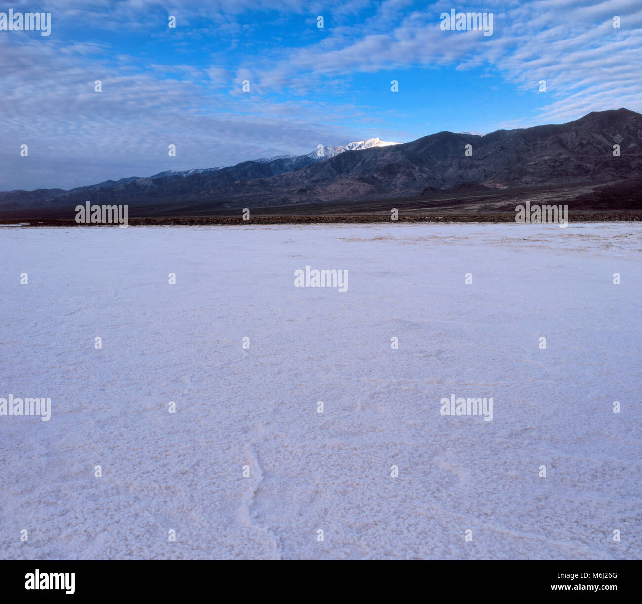 Dawn, Salt Flats, Death Valley National Park, California Stock Photo ...