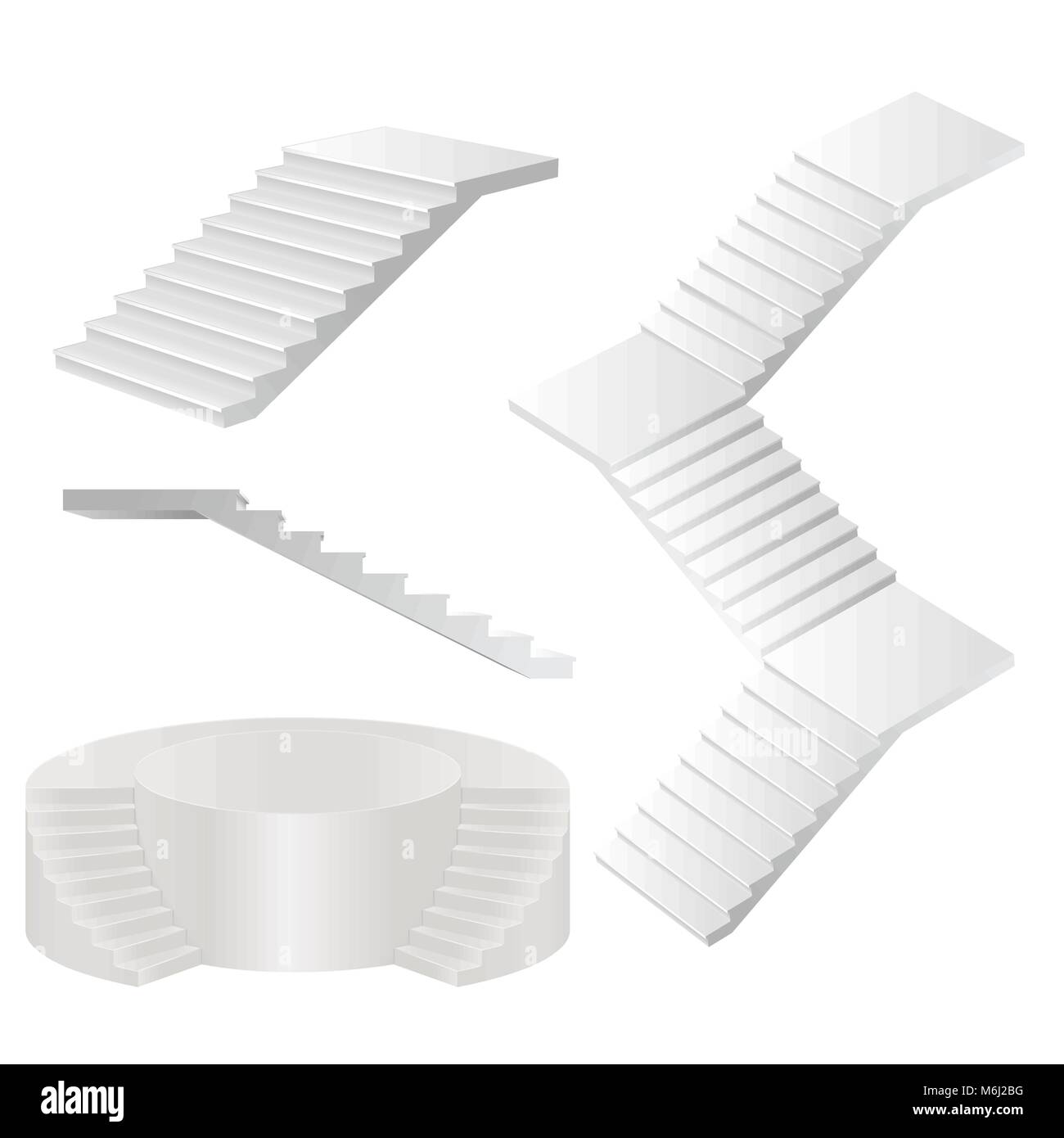 Stairs that curve Stock Vector Images - Alamy