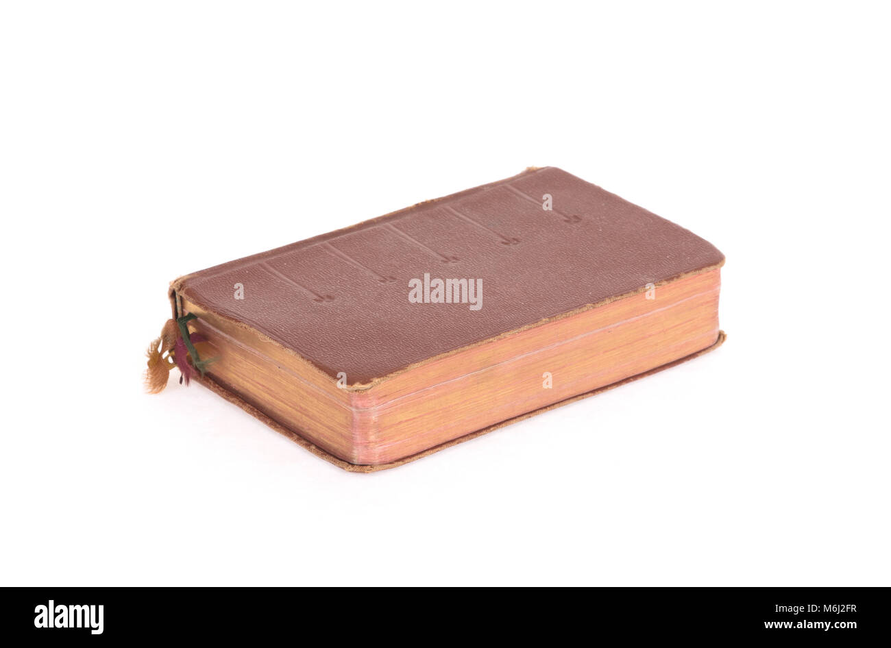 Very old bible isolated on a white background Stock Photo - Alamy