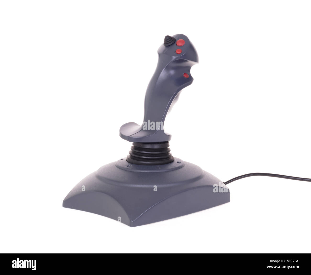 Vintage gaming joystick, isolated on a white background Stock Photo - Alamy