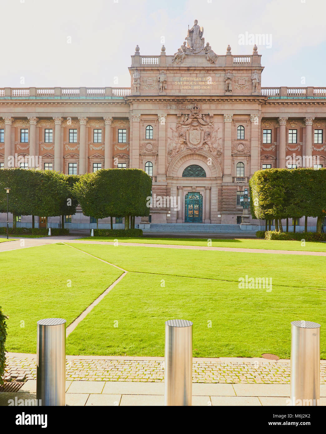 Swedish Parliament building, (Riksdagshuset), Helgeandsholmen ...