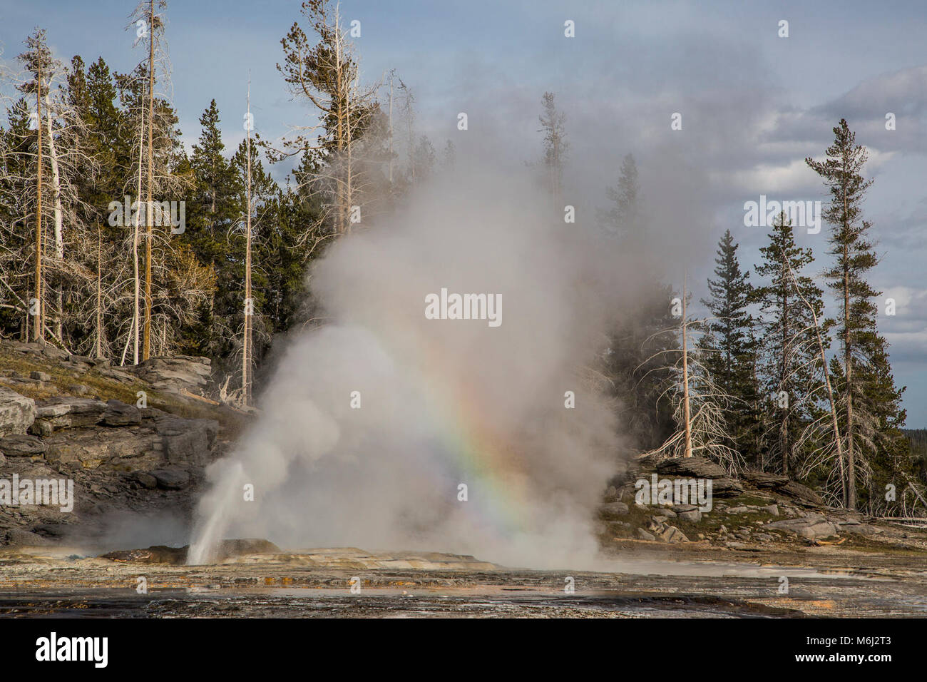 Turban Geyser, Upper Geyser Basin Stock Photo - Alamy