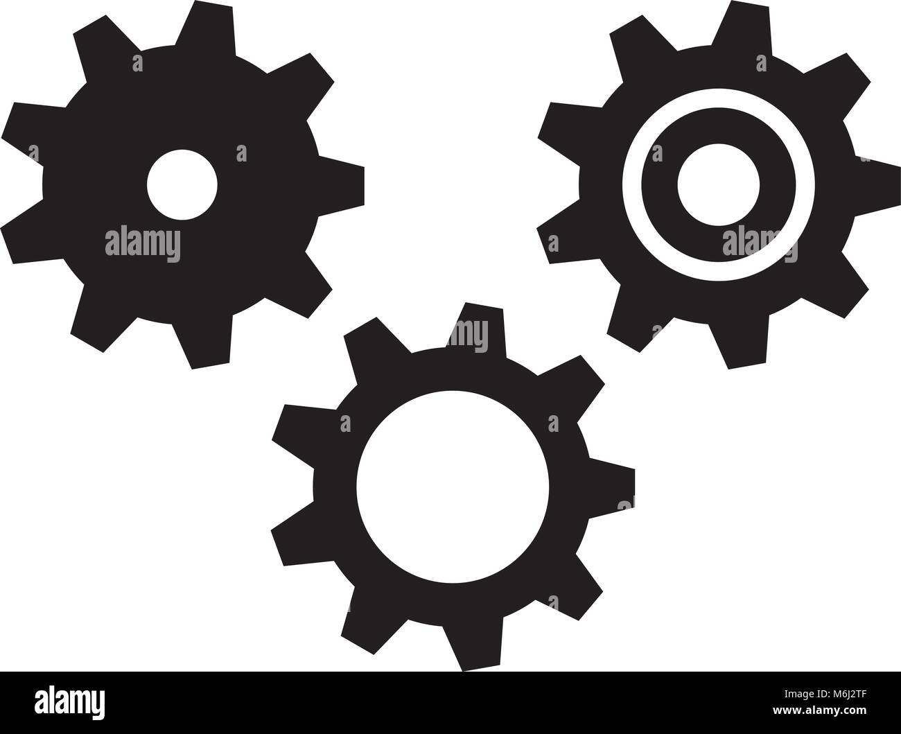 Three gears design Stock Vector Image & Art - Alamy