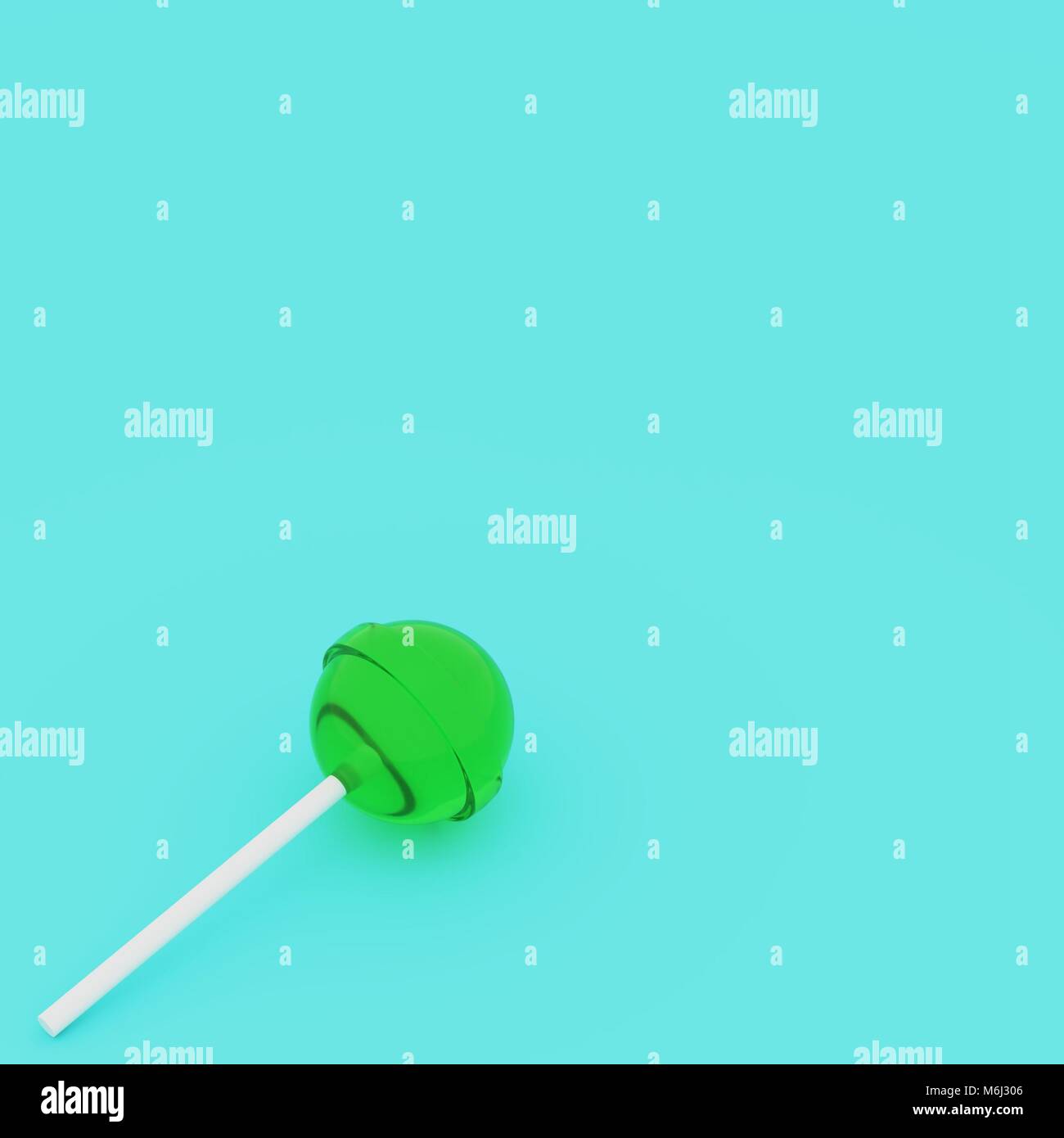 Lollipop green colour Stock Photo - Alamy