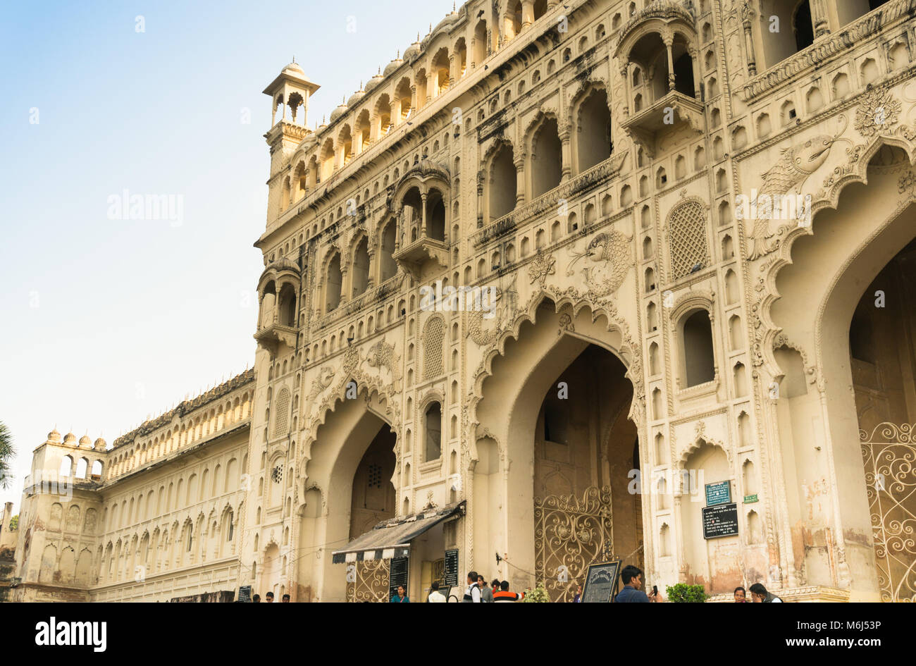 Mughal entrance gate architecture bara imambara hi-res stock ...