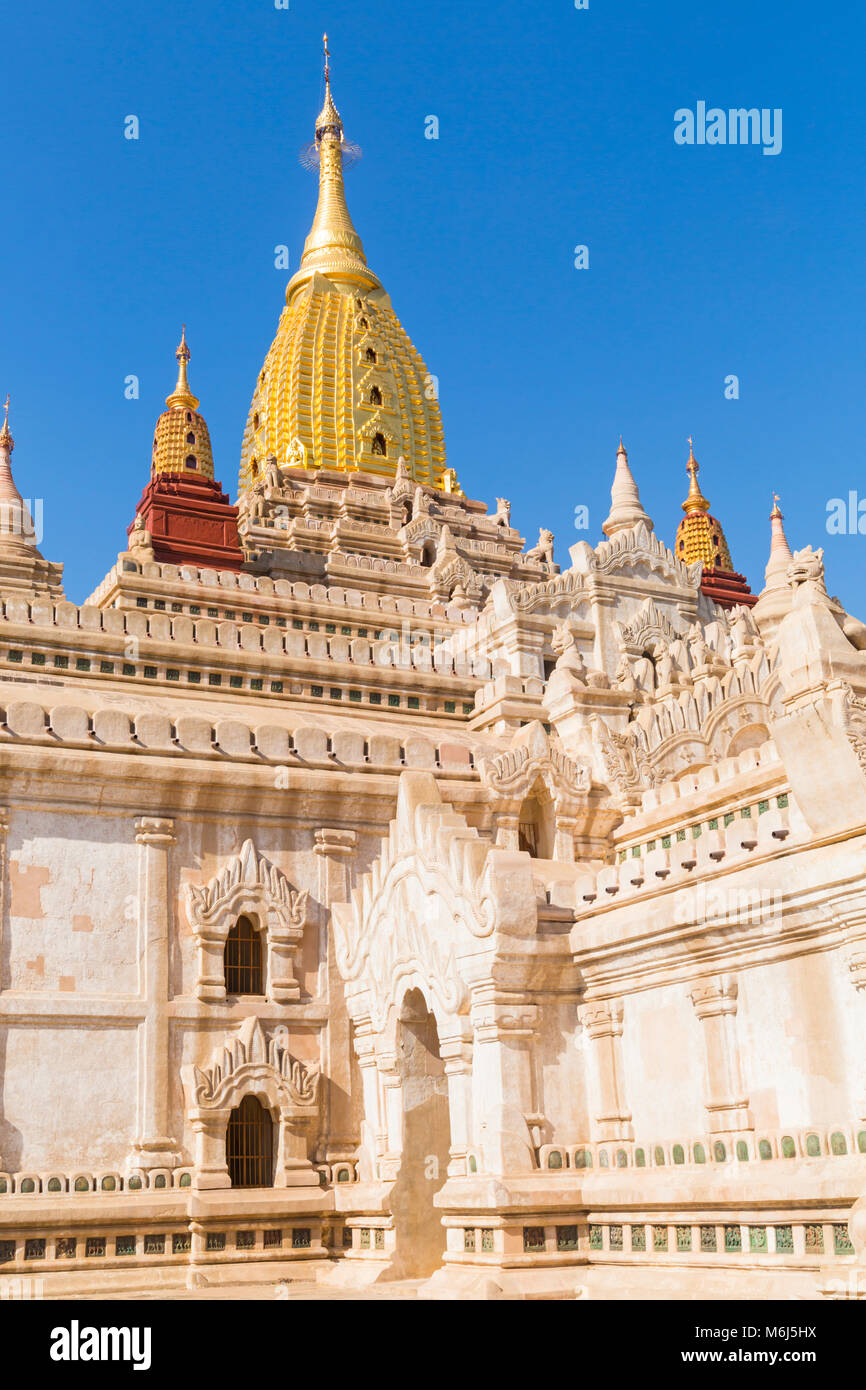 Ananda Pagoda, Ananda Temple at Bagan, Myanmar (Burma), Asia in ...