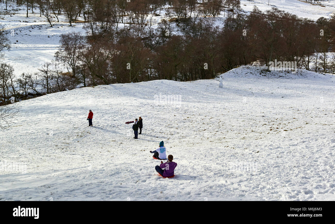 Some People taking advantage of the snowy conditions to do some ...
