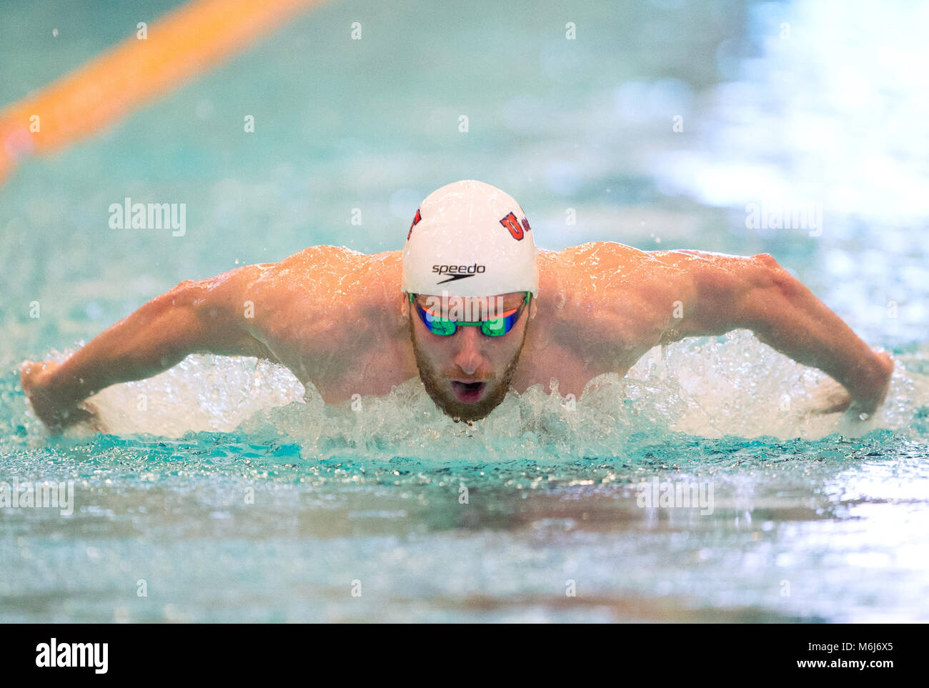 Dan Wallace in his heat of the Men's 400m IM during day four of the ...