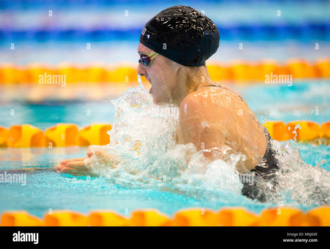 Sarah Vasey on her way to winning her heat of the Women's 50m ...