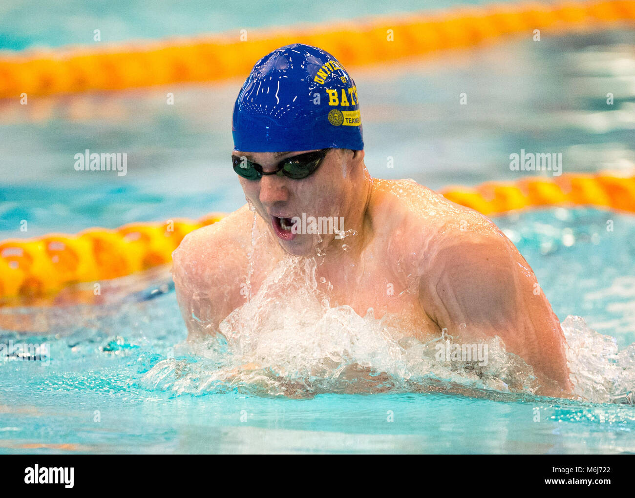 Jacob Greenow on his way to winning his heat of the Men's 400m IM ...