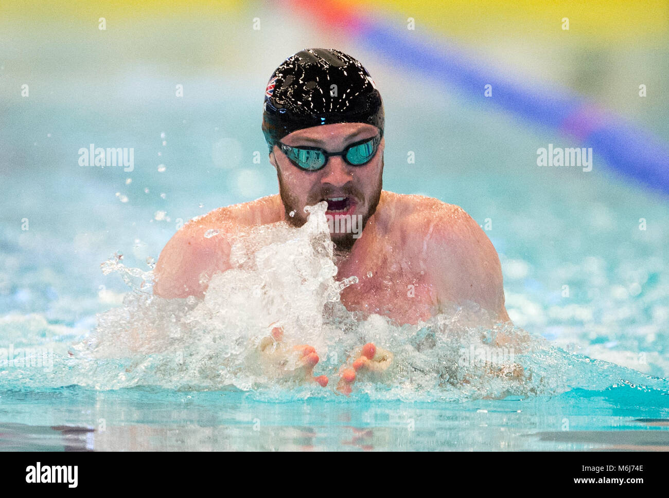 Ross Murdoch in his heat of the Men's 50m Breaststroke during day four ...