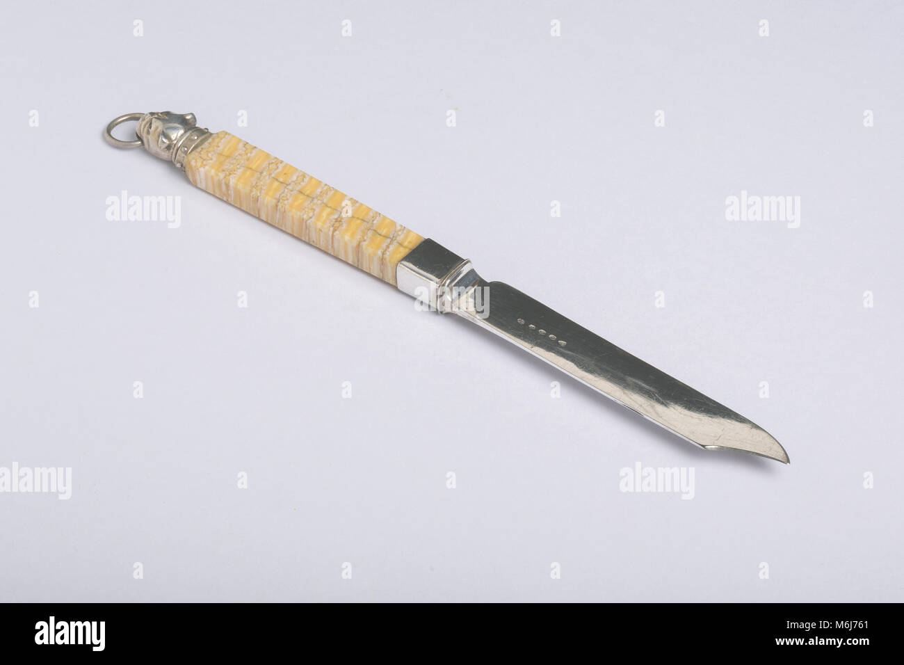 Unusual 18th Century knife, perhaps ceremonial, with elephant tooth ...